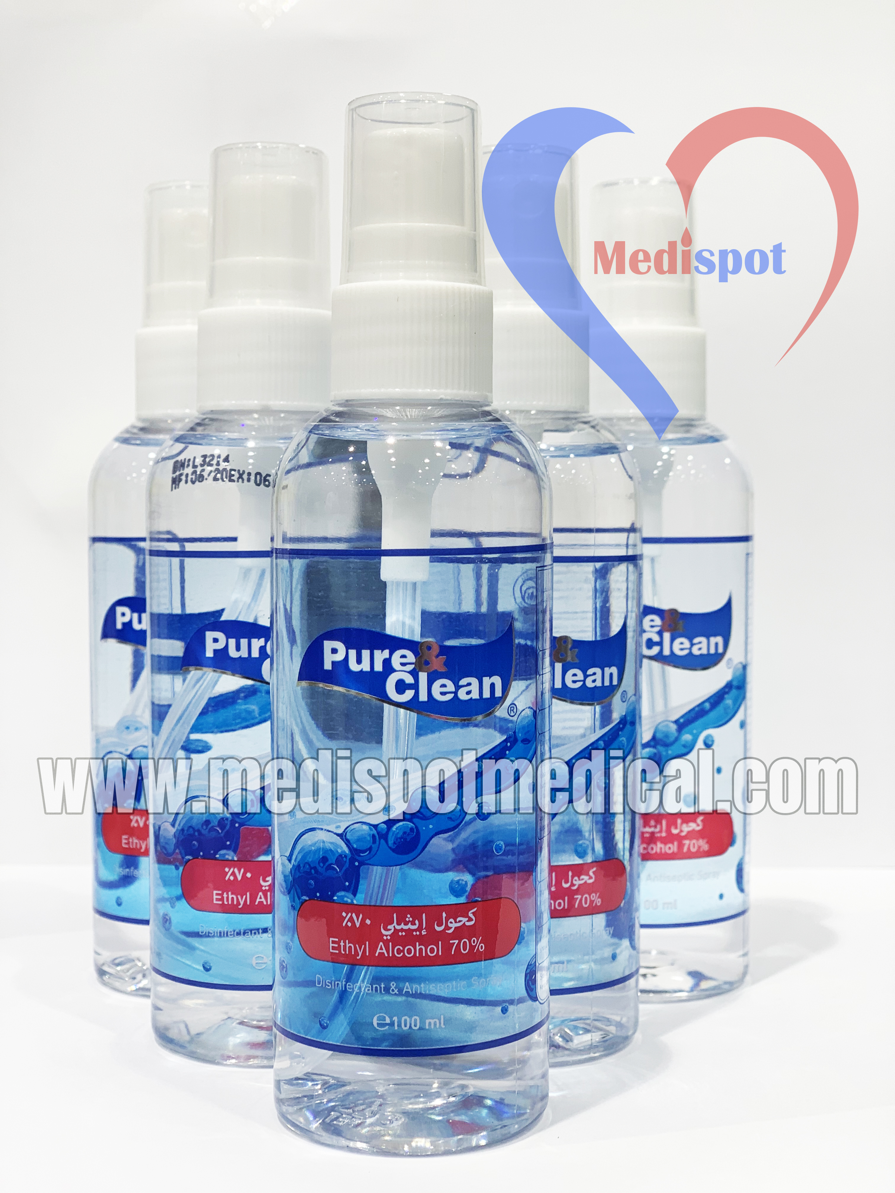 Pure & Clean isopropyl alcohol 70% 1 liter – Medispot Medical ...