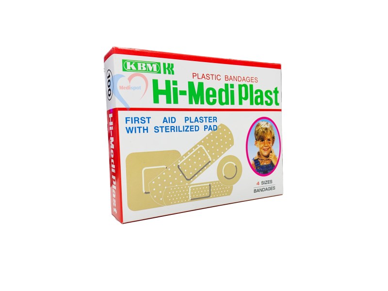 KBM Japanese Hi Medi plaster 4 sizes 100 pieces – Medispot Medical