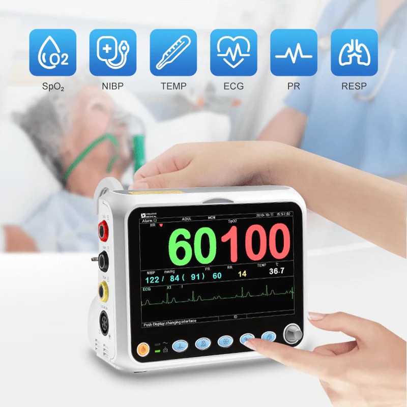 Creative PC3000 Vital Signs Monitor with ECG, NIBP, SpO2, Temp and ...