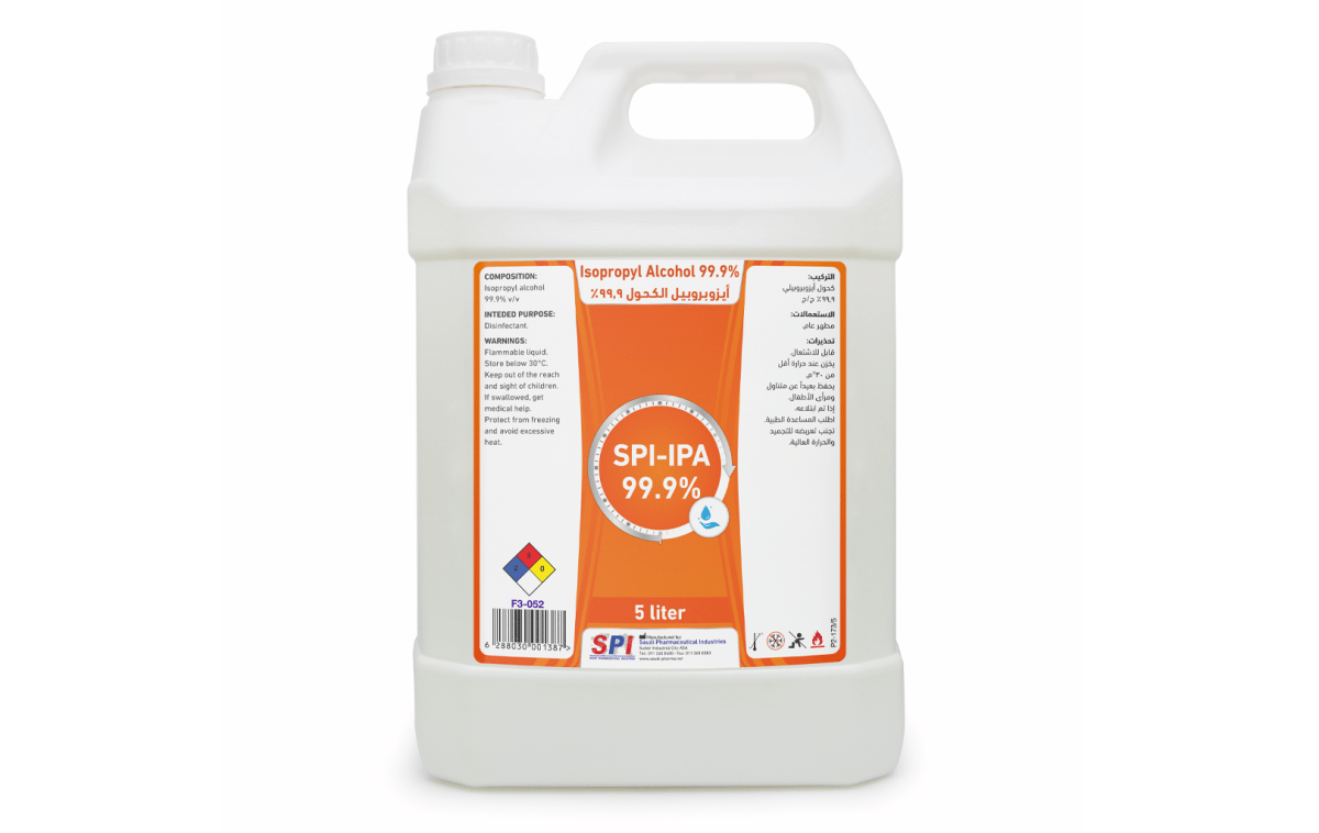 SPI Isopropyl Alcohol 99% Solution 5 Liter – Medispot Medical