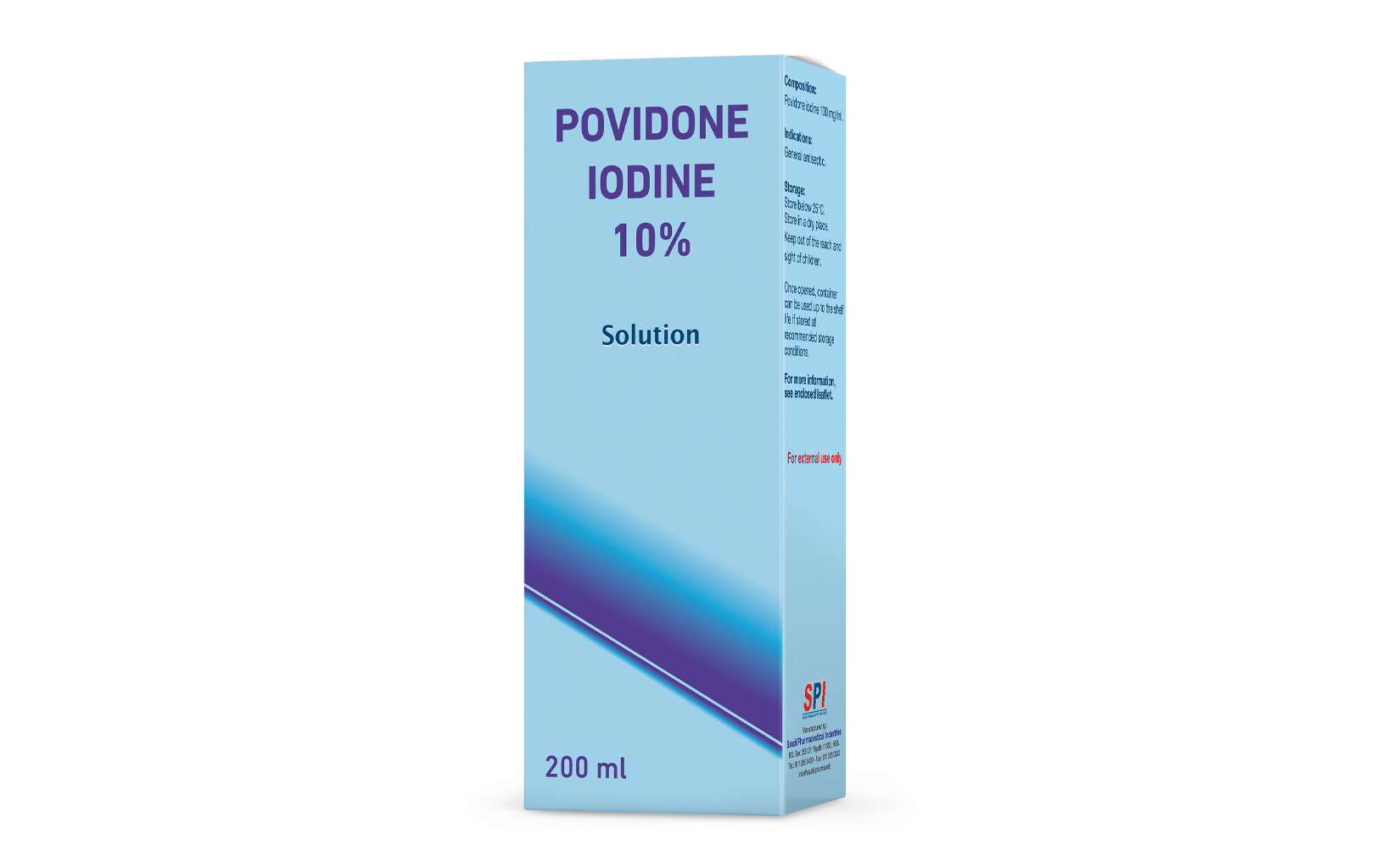 SPI Povidone Iodine 10% Solution 200 ml – Medispot Medical Equipments ...