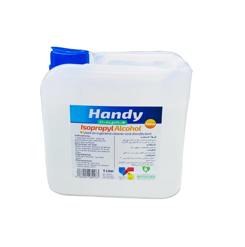 5M Handy Isopropyl Alcohol 70% 5 Liter – Medispot Medical